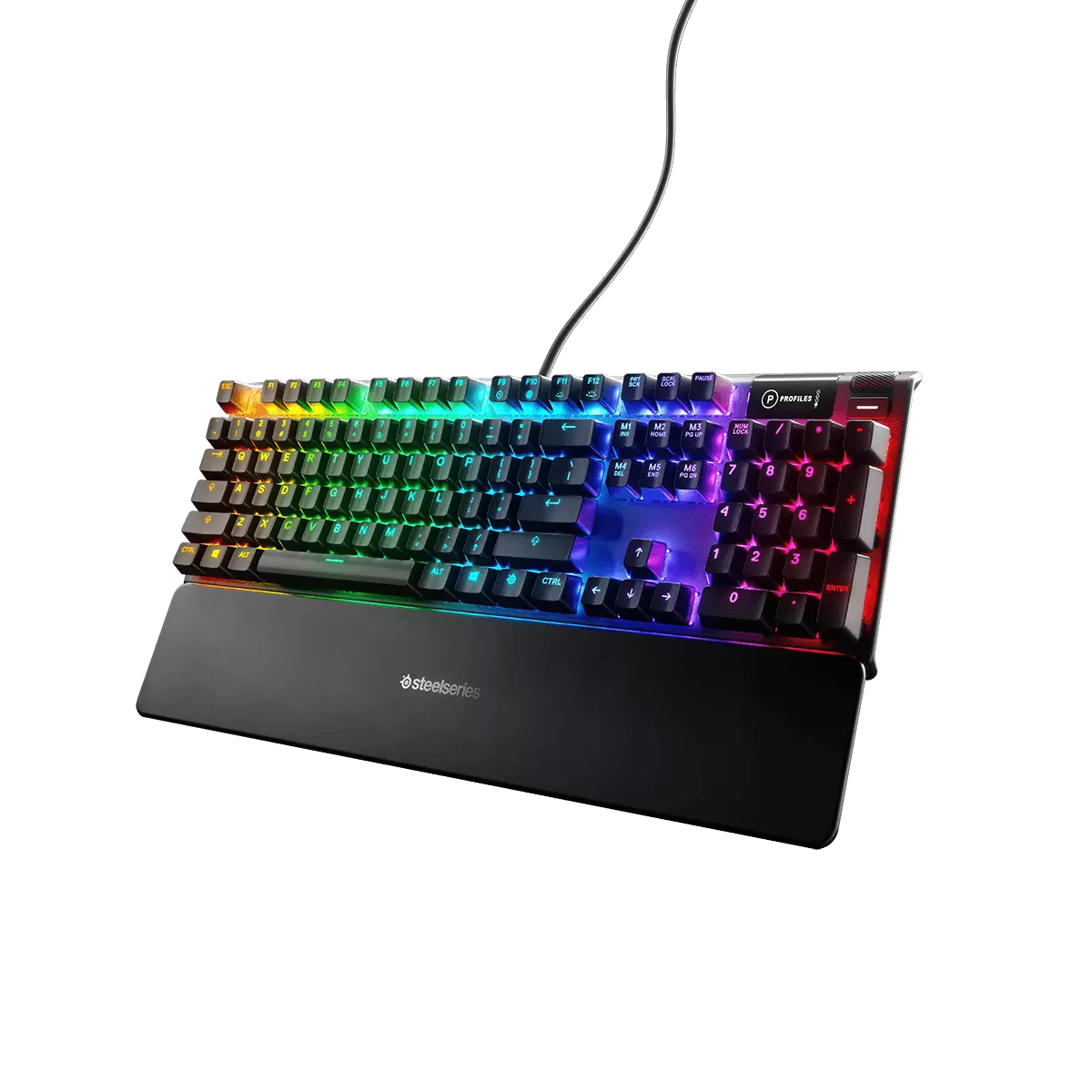 Steelseries Apex 5 Gaming Keyboard with OLED Display - Blue Switch ...